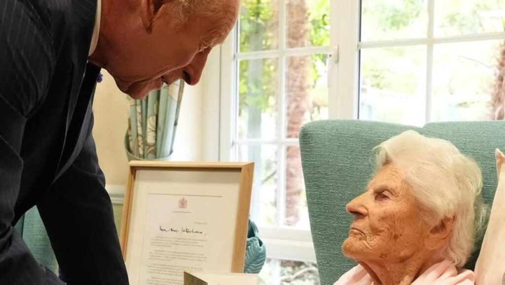 King Charles III Visits Ethel Caterham, World’s Oldest Person - OULIANNEWS