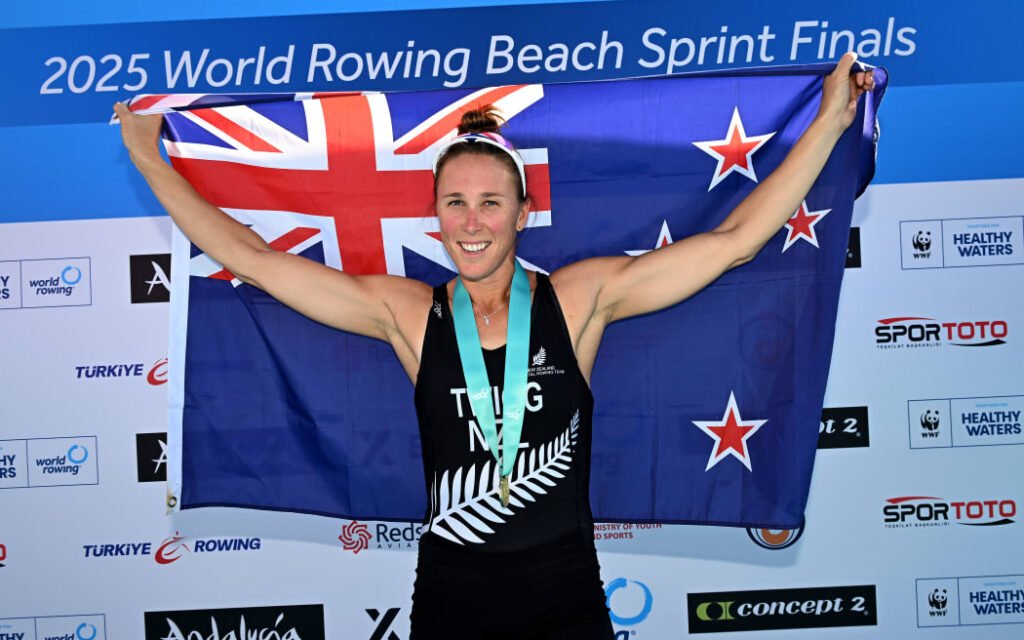 New Zealand Rowers Emma Twigg, Kerri Williams, and Grace Prendergast ...