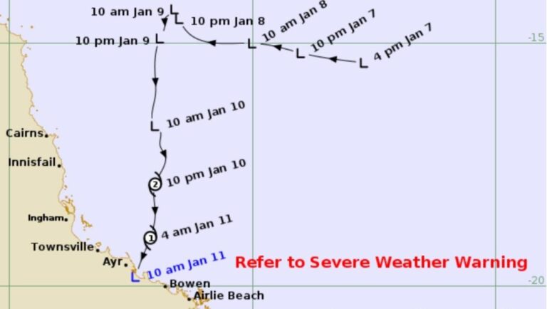 Ex-Tropical Cyclone Koji Hits Australia, Weakens but Delivers Rain ...